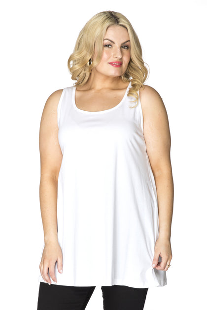 Singlet flare COTTON - Blanc